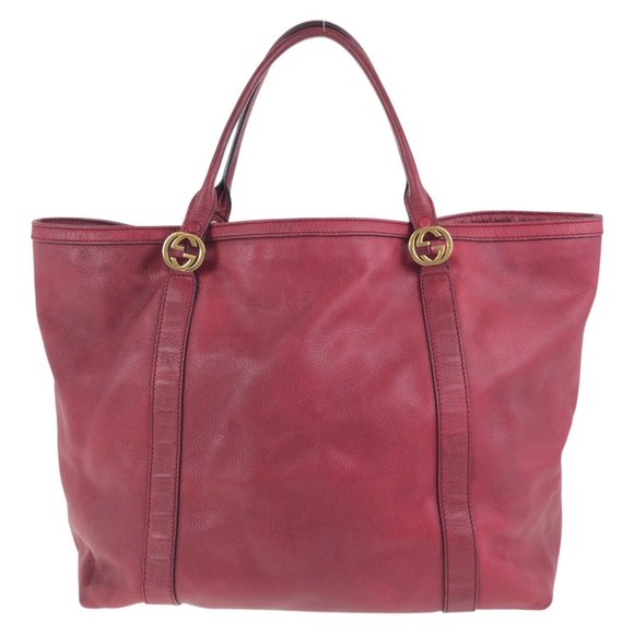 Gucci | Bags | Gucci Red Leather Shoulder Bag | Poshmark
